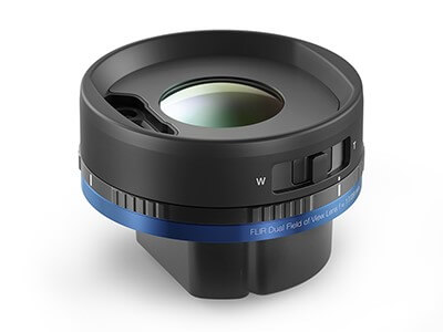 T300586 IR lens Dual FOV 24°/14° - Thermal Focus