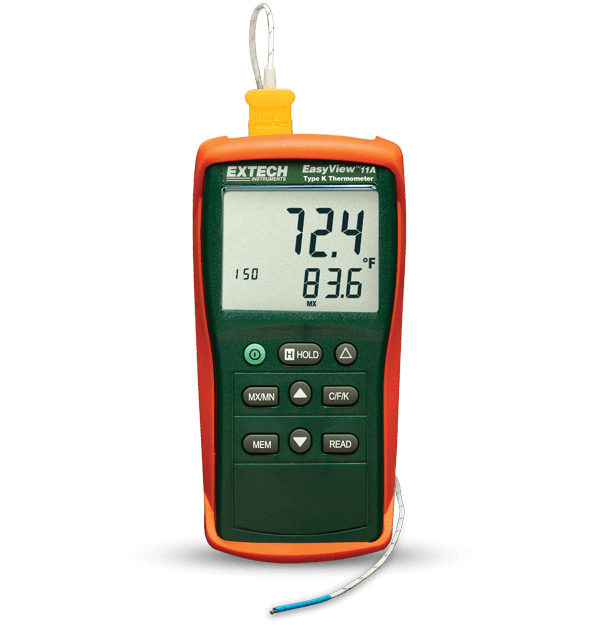 Extech EA11A EasyView™ Type K Thermometer with Single Input