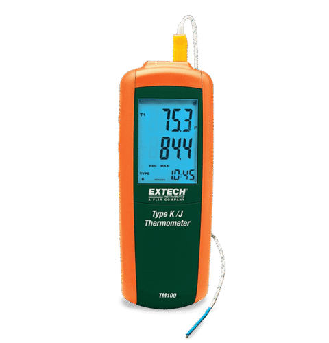 Enregistreur de données/thermomètre Extech TM500 à 12 canaux